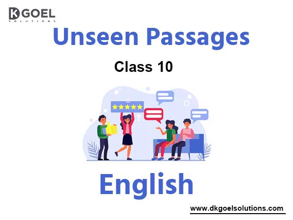 Unseen Passage For Class 10 With Answers Pdf